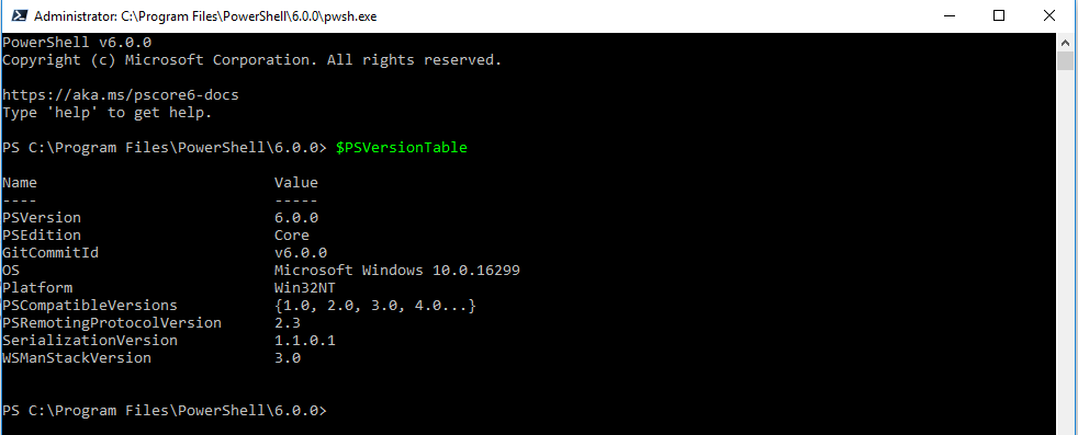 Installation Powershell Core 60 Avec Chocolatey Pwsh And Powershell Blog